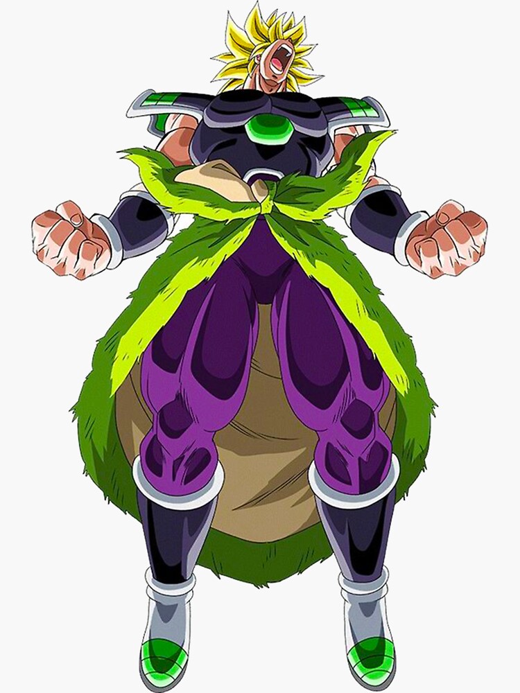 "broly" Sticker for Sale by SatourHM | Redbubble