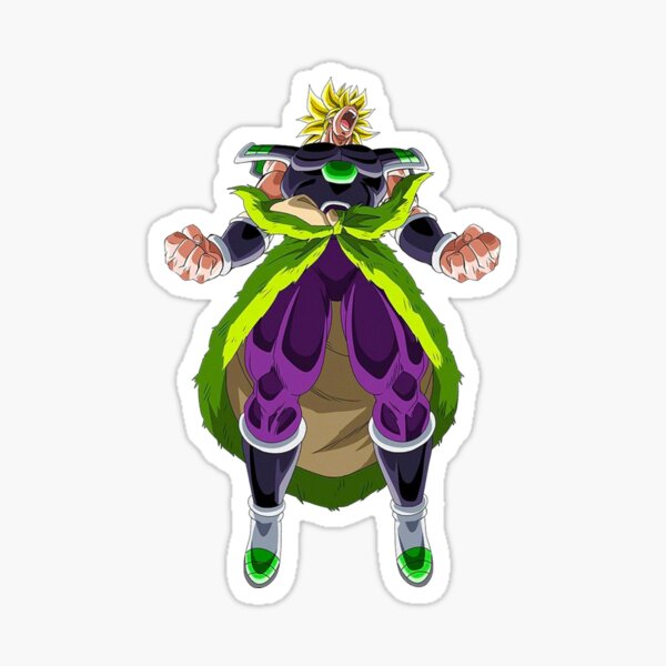 "broly" Sticker for Sale by SatourHM | Redbubble
