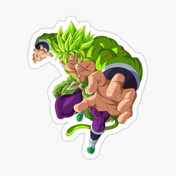 "broly" Sticker for Sale by SatourHM | Redbubble