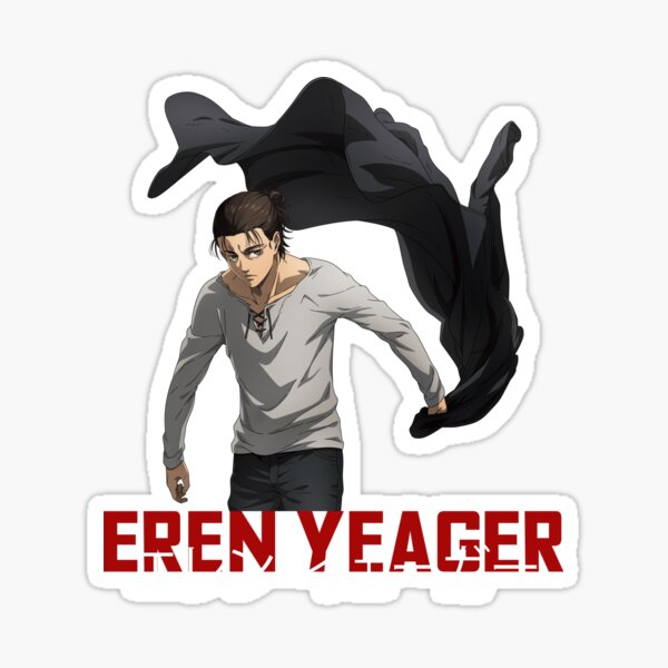 "Eren Yeager" Sticker for Sale by spaghettititan | Redbubble