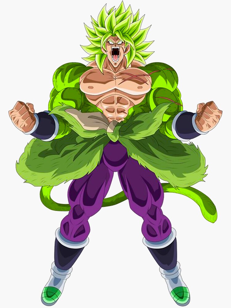 "broly" Sticker for Sale by SatourHM | Redbubble