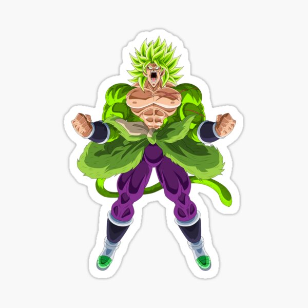 "broly" Sticker for Sale by SatourHM | Redbubble