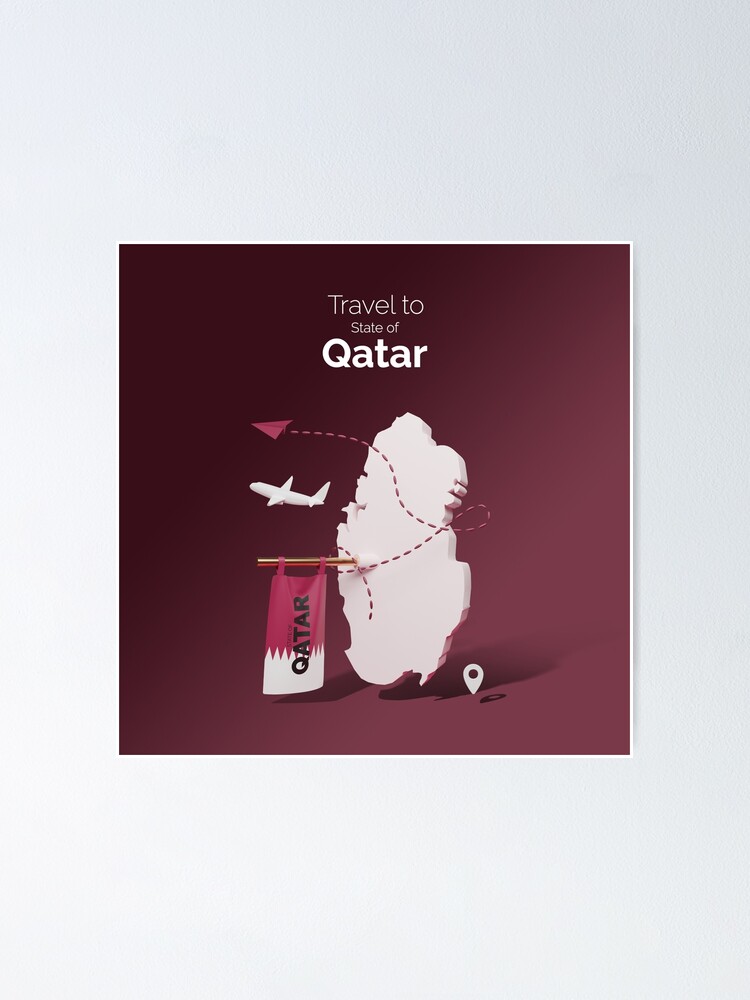 "Welcome to Qatar" Poster for Sale by Art-Zhela | Redbubble