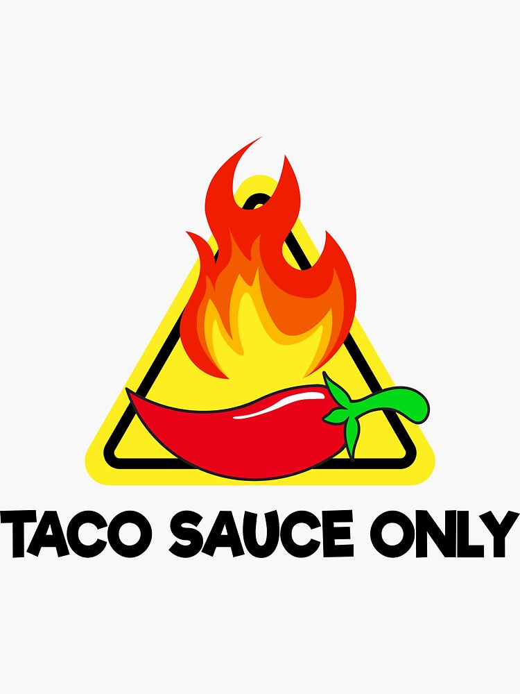 "TACO SAUCE ONLY Decal Sticker taco bell stickers taco bell planner ...