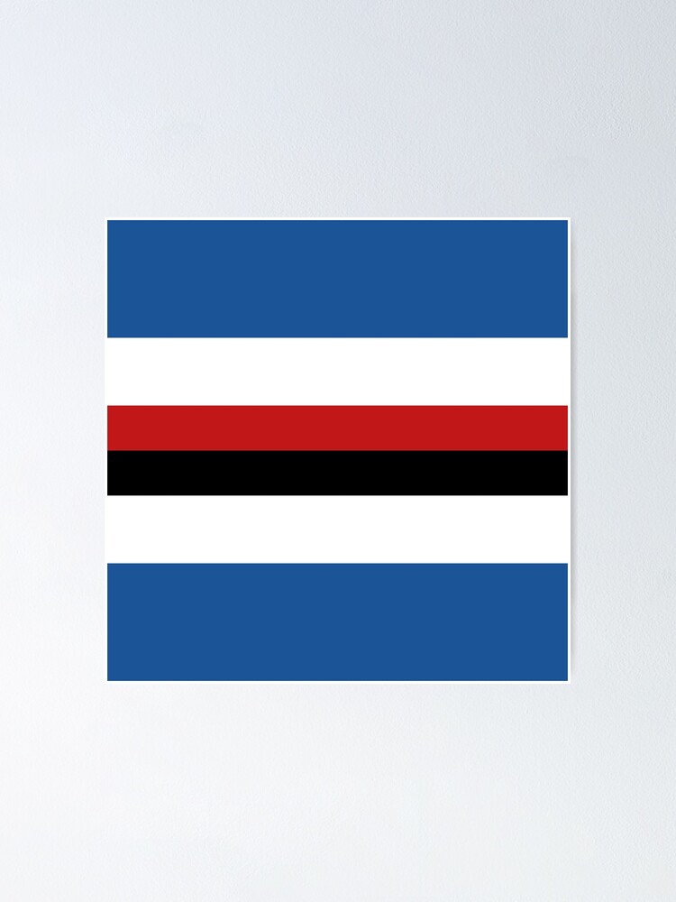 "Colors of UC Sampdoria" Poster for Sale by rovtobuno | Redbubble