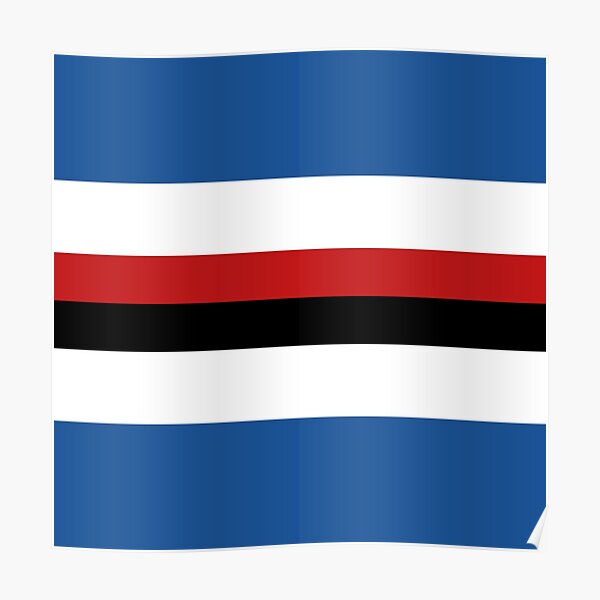 "Colors of UC Sampdoria" Poster for Sale by rovtobuno | Redbubble