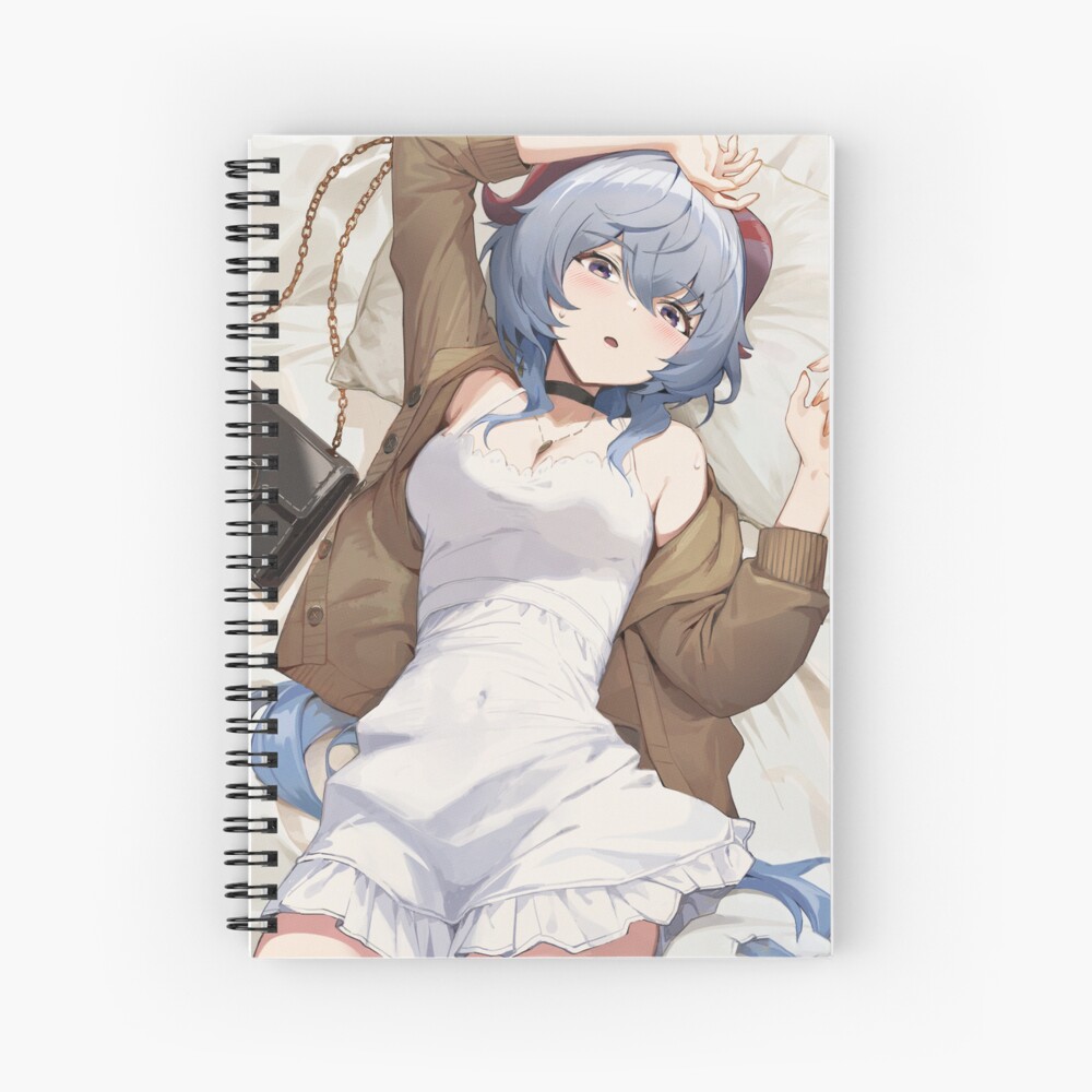 "Supine Ganyu Genshin Impact" Spiral Notebook for Sale by genshinwaifus | Redbubble