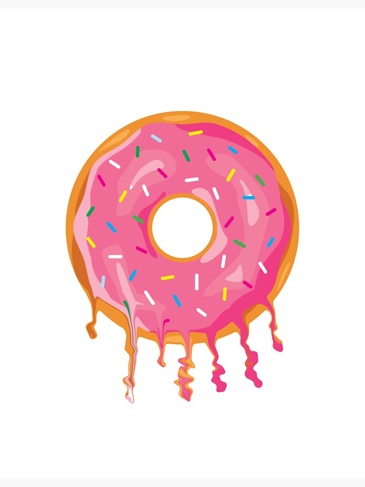 "Dripping Donut" Sticker for Sale by WarmestSmile | Redbubble
