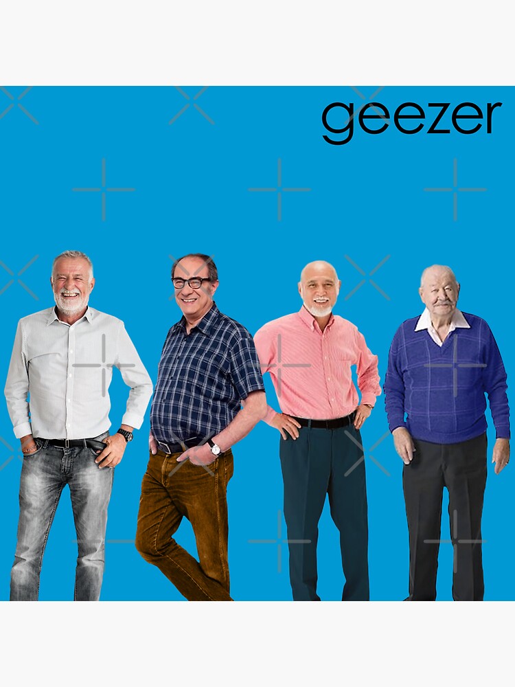 "Geezer Weezer Parody" Sticker for Sale by SLCWearables | Redbubble