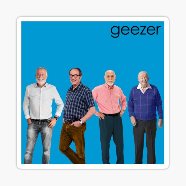 "Geezer Weezer Parody" Sticker for Sale by SLCWearables | Redbubble