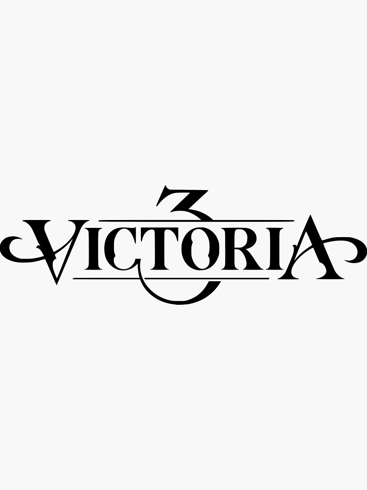 "Victoria 3 - Vic3 Logo" Sticker for Sale by Brother-B-Brown | Redbubble