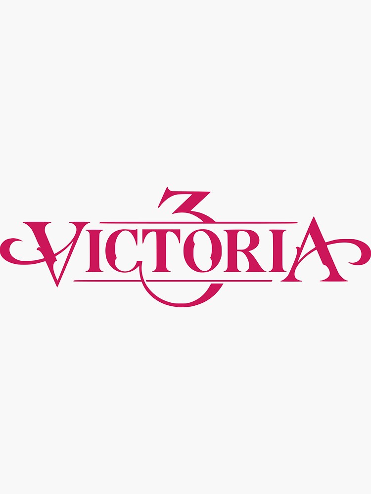 "Victoria 3 - Vic3 Logo III" Sticker for Sale by Brother-B-Brown ...