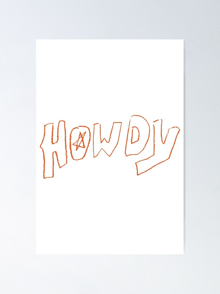 "Ryan Trahan Merch Howdy Logo" Poster for Sale by AfafShopy | Redbubble