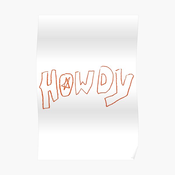 "Ryan Trahan Merch Howdy Logo" Poster for Sale by AfafShopy | Redbubble