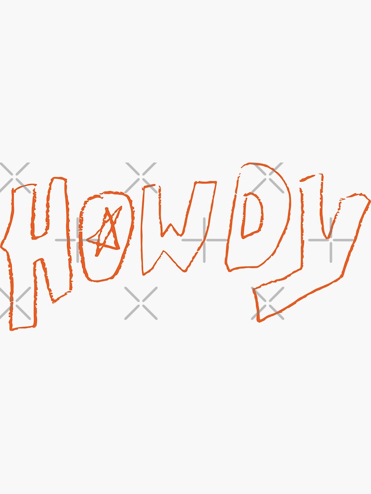 "Ryan Trahan Merch Howdy Logo" Sticker for Sale by AfafShopy | Redbubble