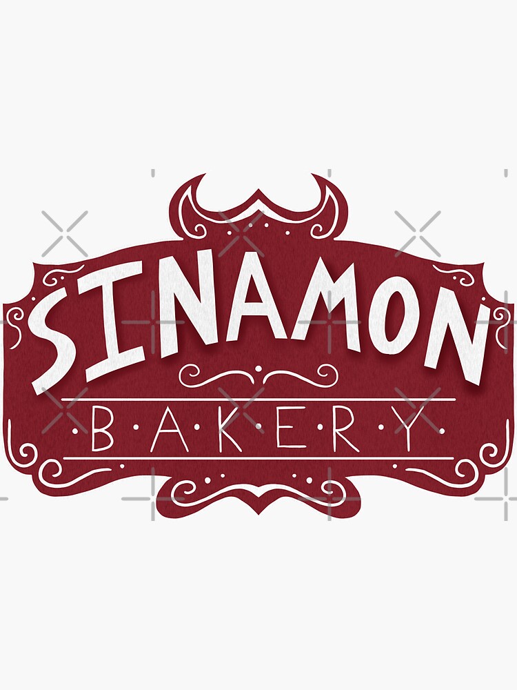 Pegatina «Logotipo de la panadería Sinamon» de Sinamon-Bakery | Redbubble