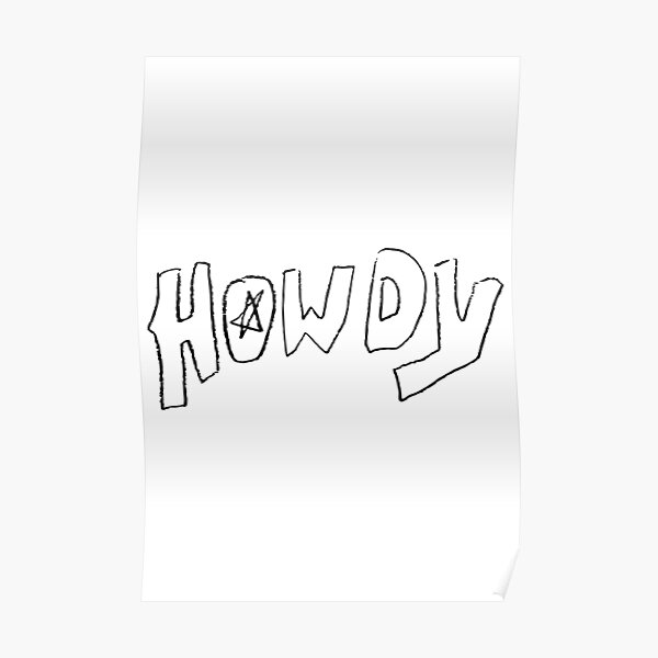 "Ryan Trahan Merch Howdy Logo" Poster for Sale by AfafShopy | Redbubble