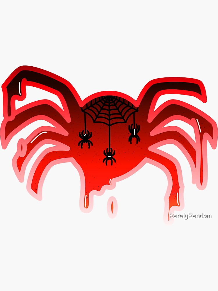 "Gooey Spider" Sticker for Sale by RarelyRandom | Redbubble