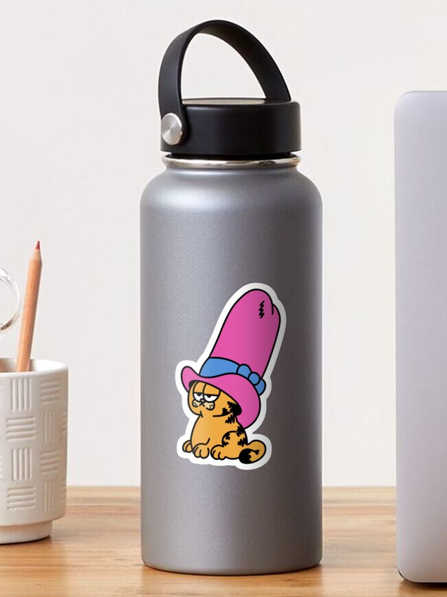 "pink garfield slay" Sticker for Sale by jamielynngalla | Redbubble