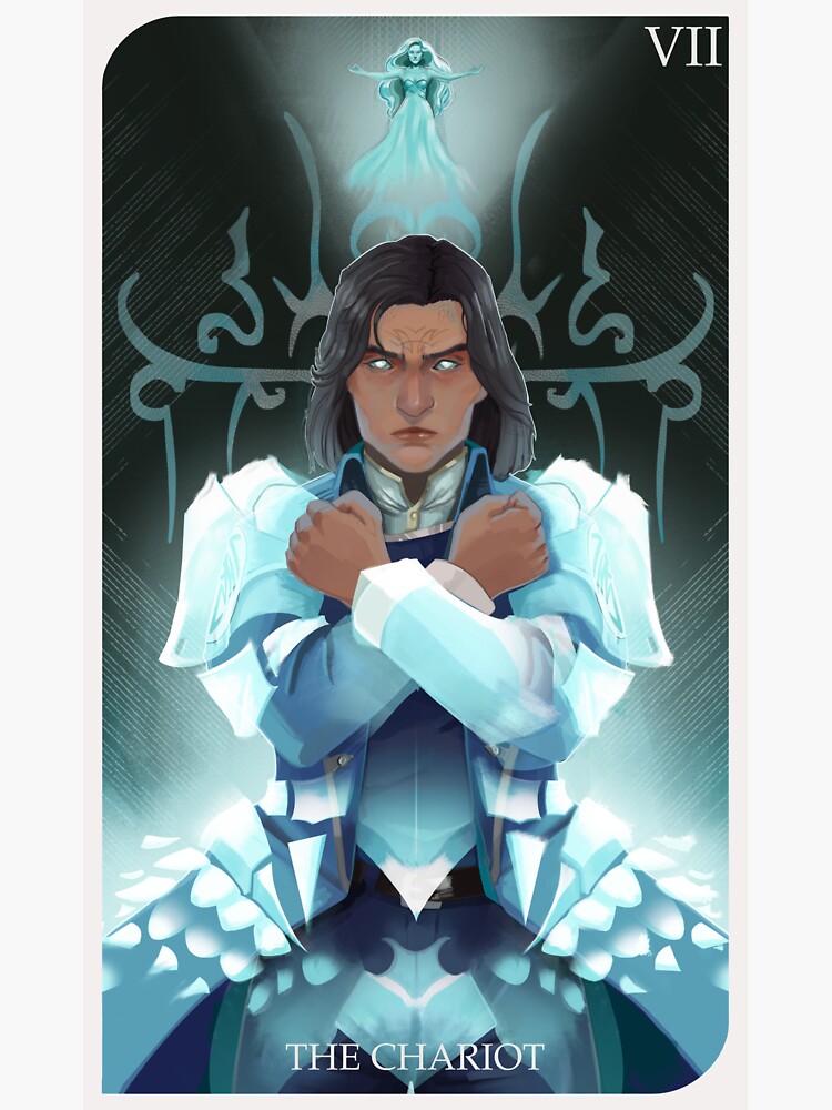 "Kaladin | The chariot | tarot cards" Sticker by Geryss | Redbubble