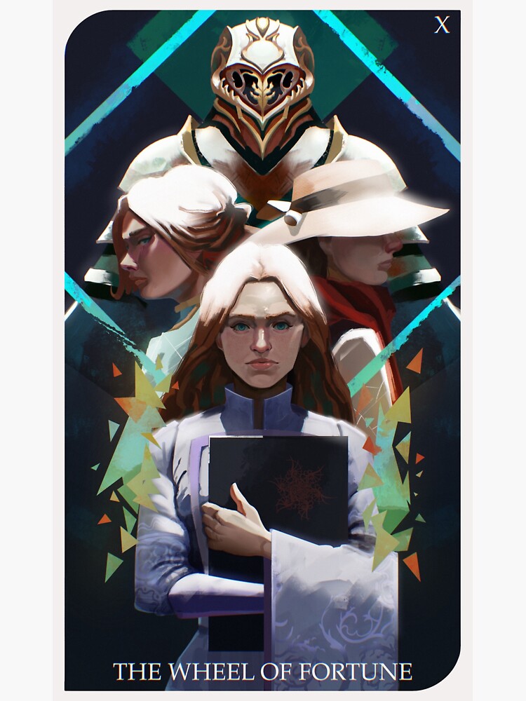 "Shalan | The wheel of fortune | tarot cards" Sticker by Geryss | Redbubble