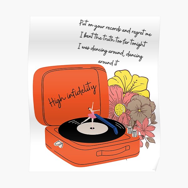 " taylor swift high infidelity" Poster for Sale by suny-shop | Redbubble