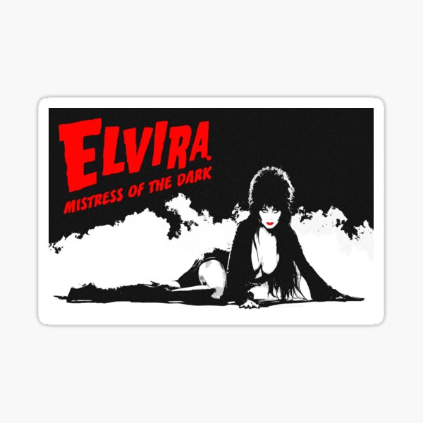 "Elvira Mistress of the dark" Sticker for Sale by SkyAfterDusk | Redbubble