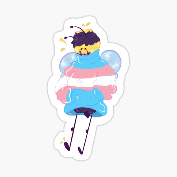 "Bees in Pride! - Transgender Flag" Sticker for Sale by StarsStunned ...