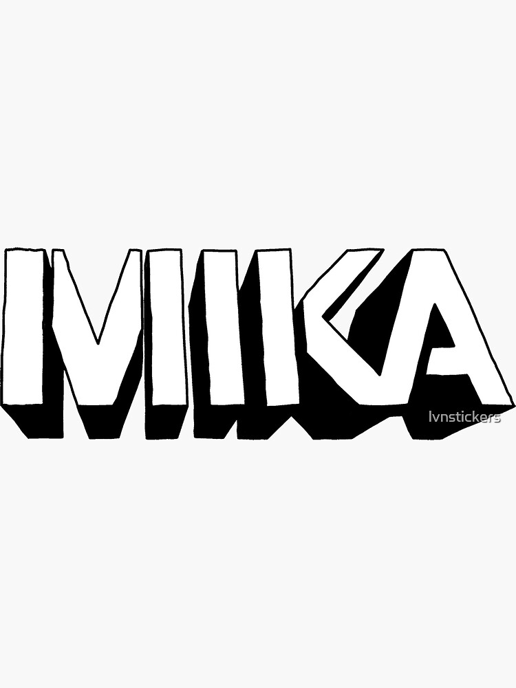 "MIKA logo" Sticker for Sale by laviniabonomi | Redbubble