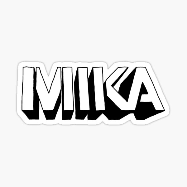 "MIKA logo" Sticker for Sale by laviniabonomi | Redbubble