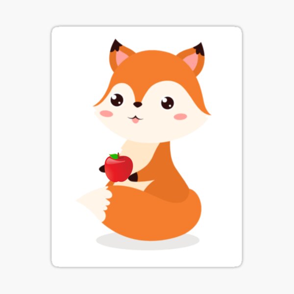 "foxy" Sticker for Sale by fucsiapop | Redbubble