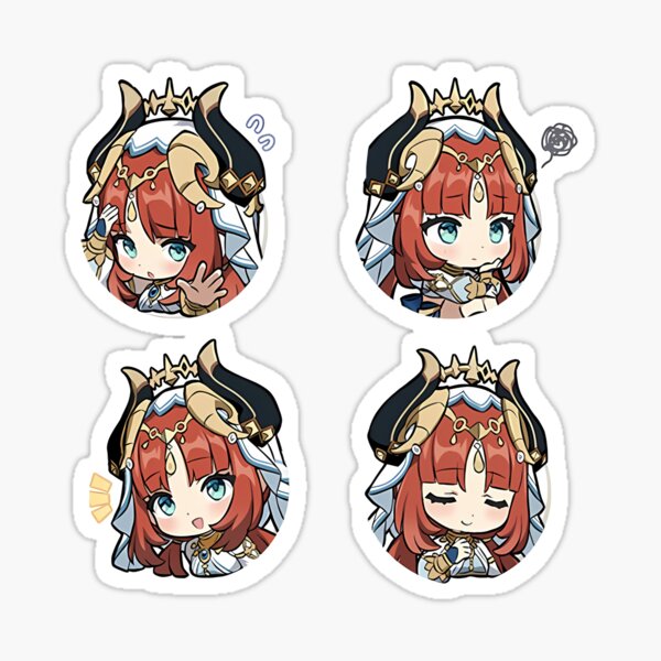 "Genshin Impact Nilou cute chibi pack" Sticker for Sale by Omagatoki ...