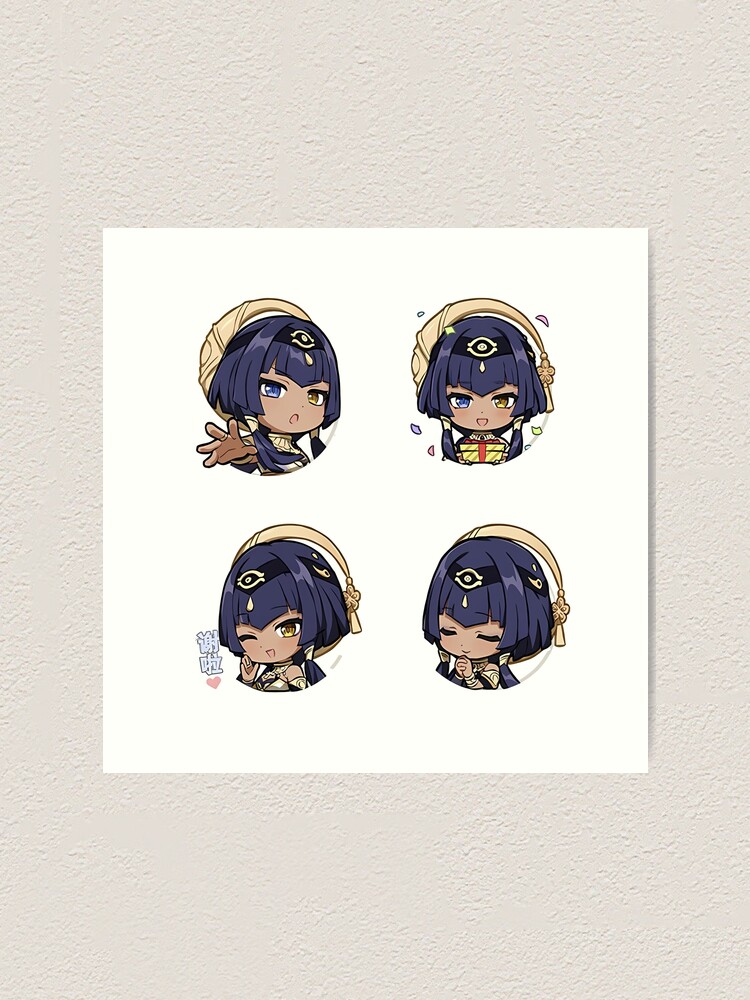 "Genshin Impact Candace cute chibi pack" Art Print for Sale by ...