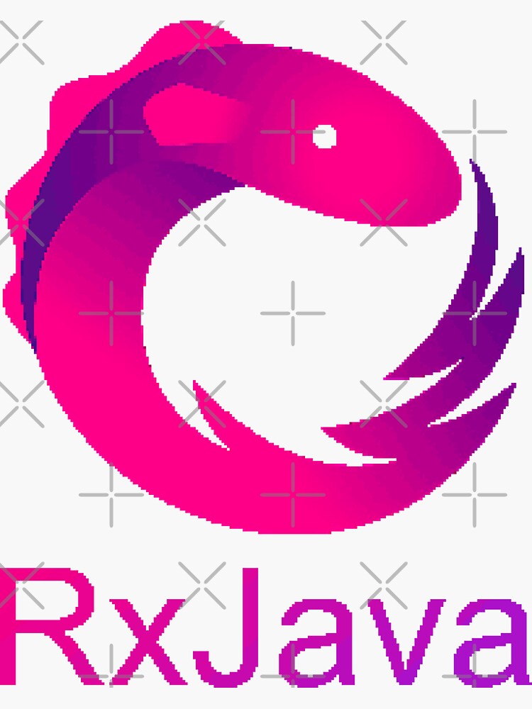 "RxJava Pixel Art | Java VM Reactive Extensions" Sticker for Sale by ...