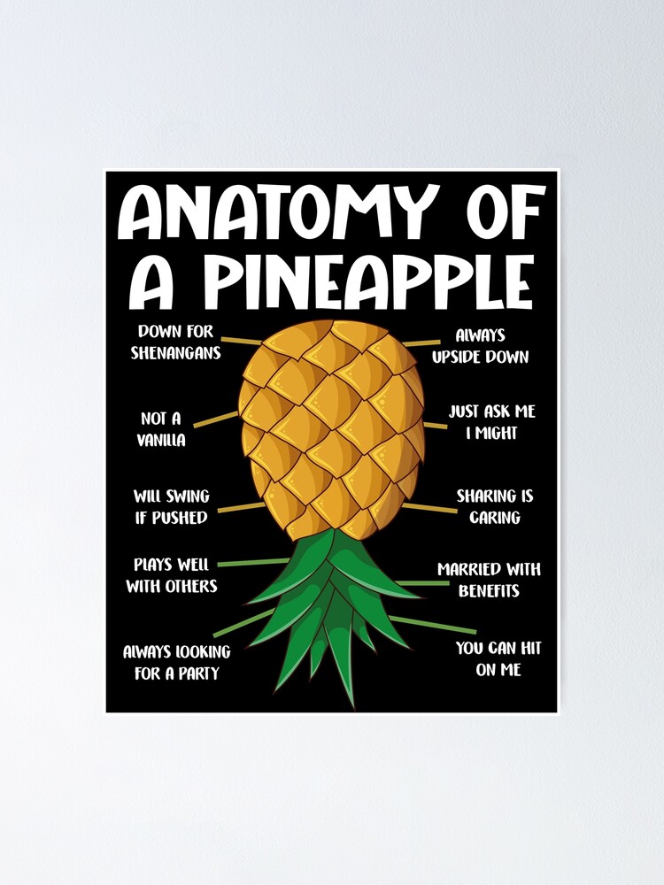 "Anatomy Of A Pineapple" Poster for Sale by Tatus Brinal | Redbubble