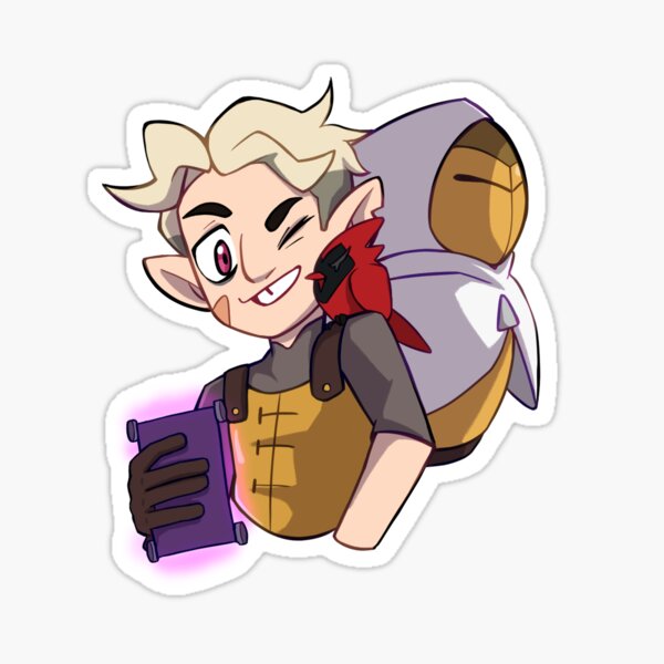 "Hunter & Flapjack" Sticker for Sale by HooItsClaire | Redbubble