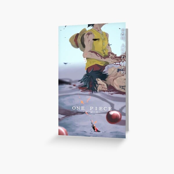 "ONE PIECE ACE DEATH / PORTUGAS D ACE / MONKEY D LUFFY" Greeting Card ...