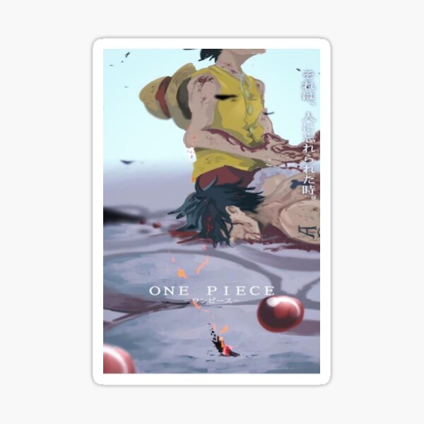 "ONE PIECE ACE DEATH / PORTUGAS D ACE / MONKEY D LUFFY" Sticker for ...