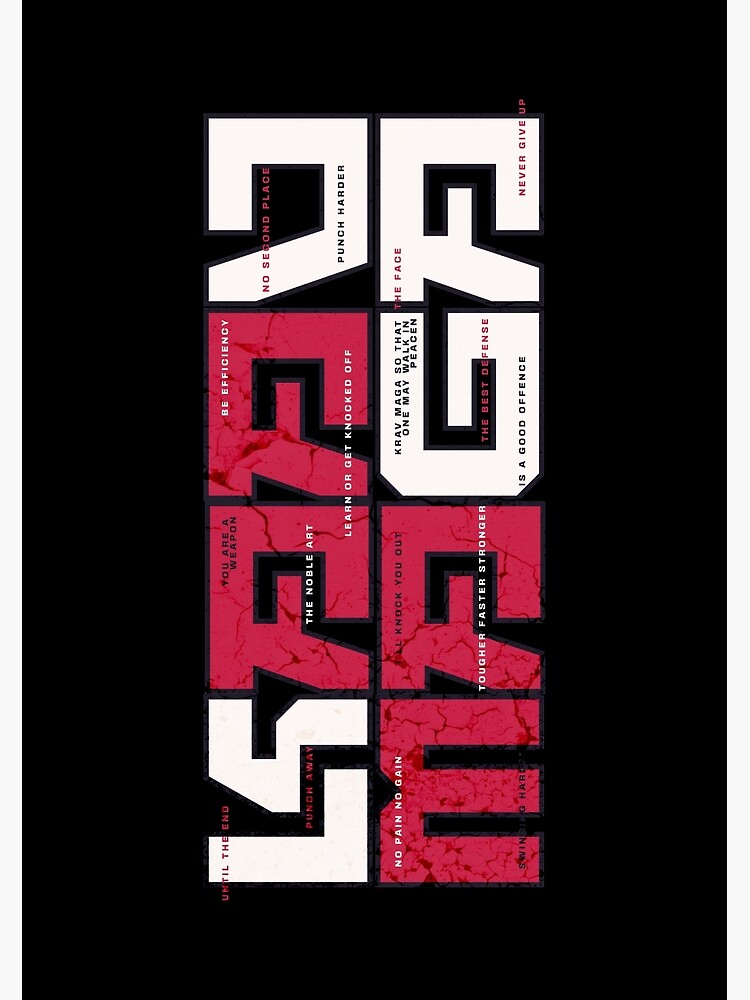 "Krav Maga Self Defense Martial Arts" Poster for Sale by Toe2Toe ...