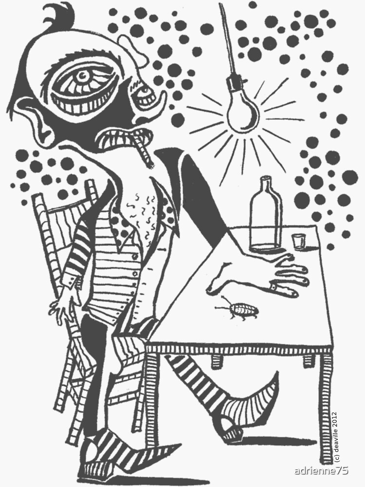 "Roachman" Sticker for Sale by adrienne75 | Redbubble