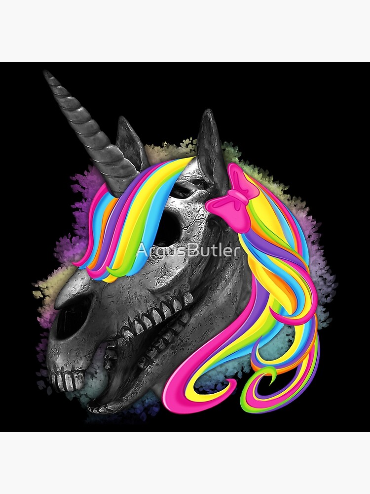 "Unicorn Skull" Poster for Sale by ArgusButler | Redbubble