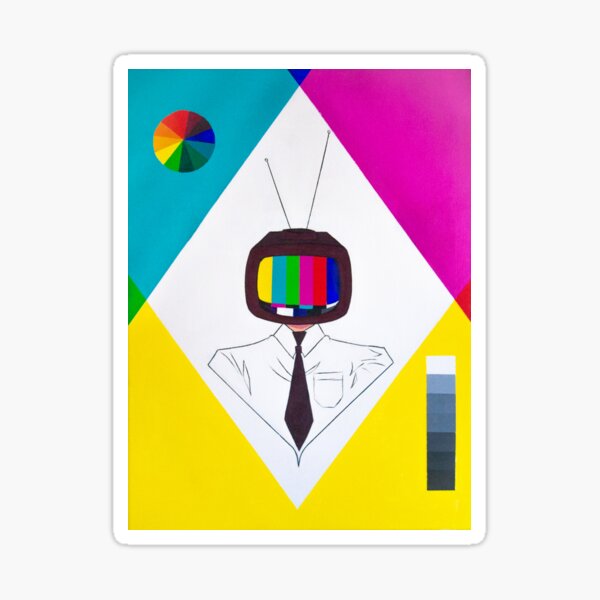 "No Signal" Sticker for Sale by SimonAngelART | Redbubble