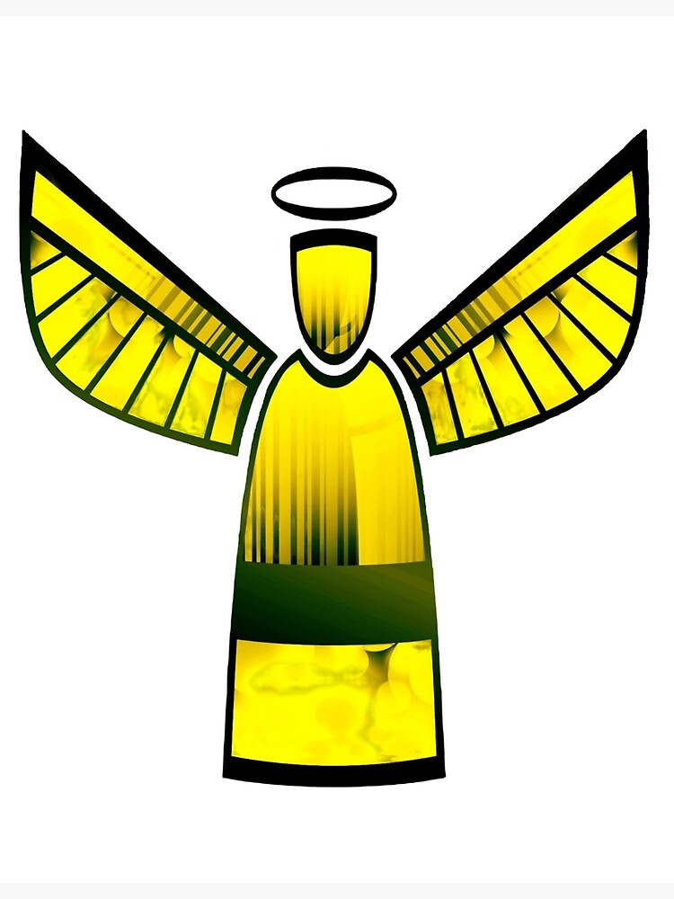 "Yellow Angel Silhouette design" Poster for Sale by Dven-Clothes ...