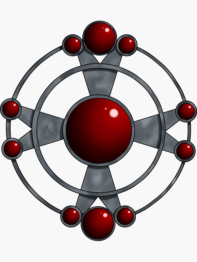 Pegatina «Dragones y mazmorras Símbolo sagrado de San Cuthbert» de ...