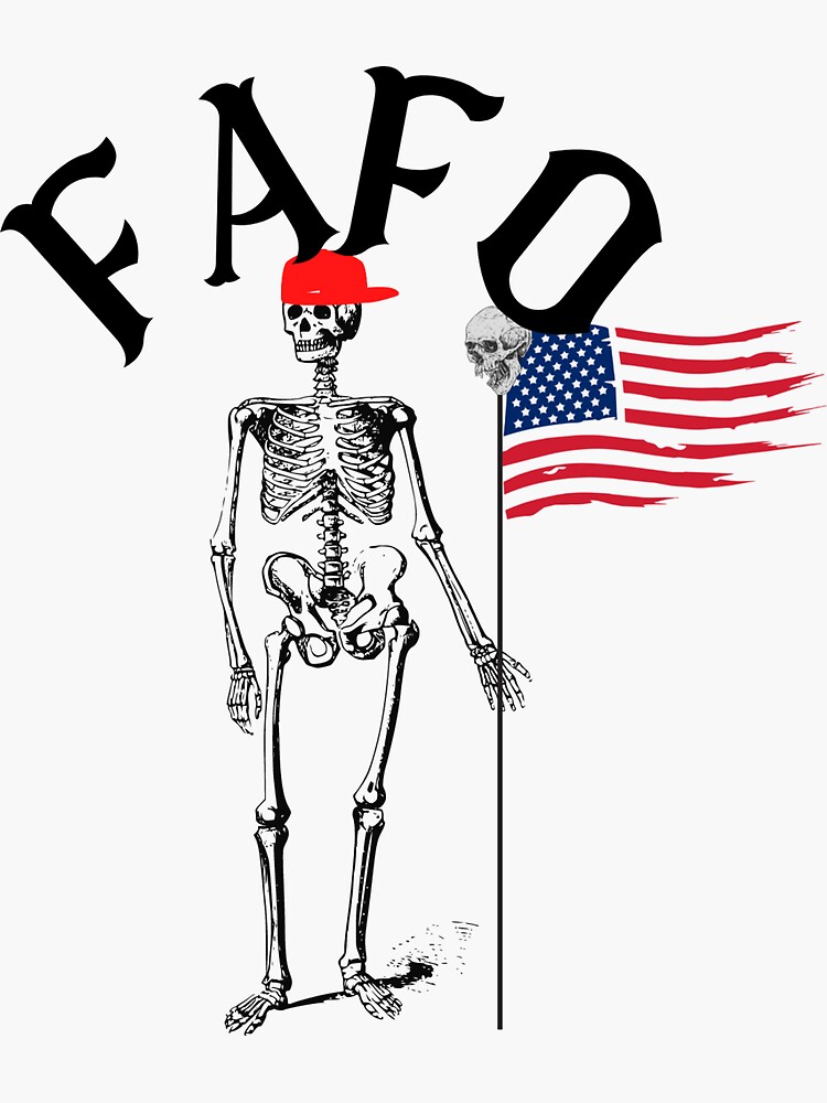 "FAFO" Sticker for Sale by BZENAF | Redbubble