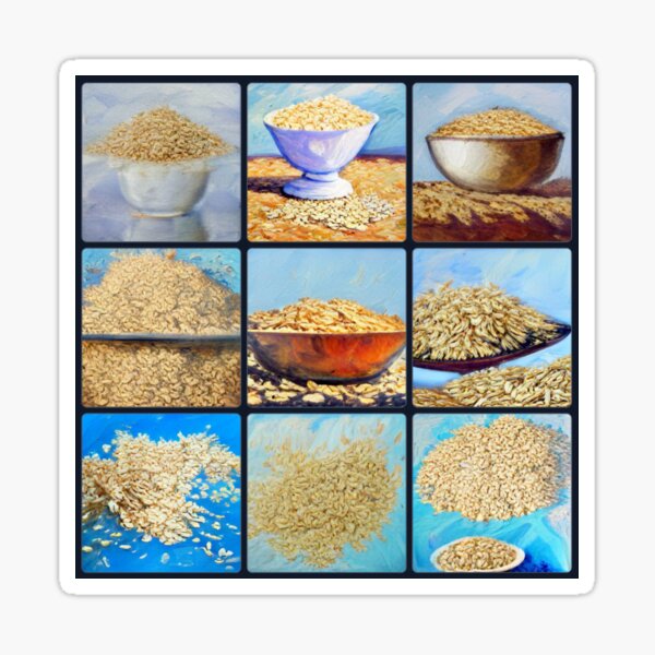 "Oatmeal Pack " Sticker for Sale by CinderPress | Redbubble