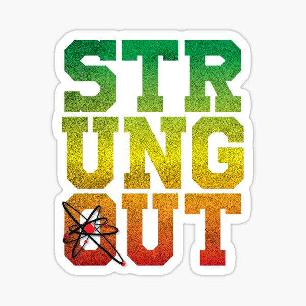 "Strung Out" Sticker for Sale by Blackhounds | Redbubble