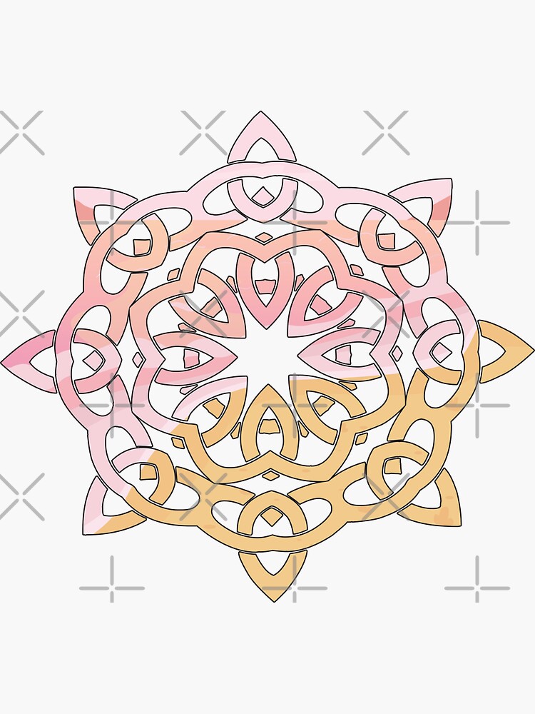 "Pastel Water Beach Scene Celtic Knot" Sticker for Sale by damonasplace ...