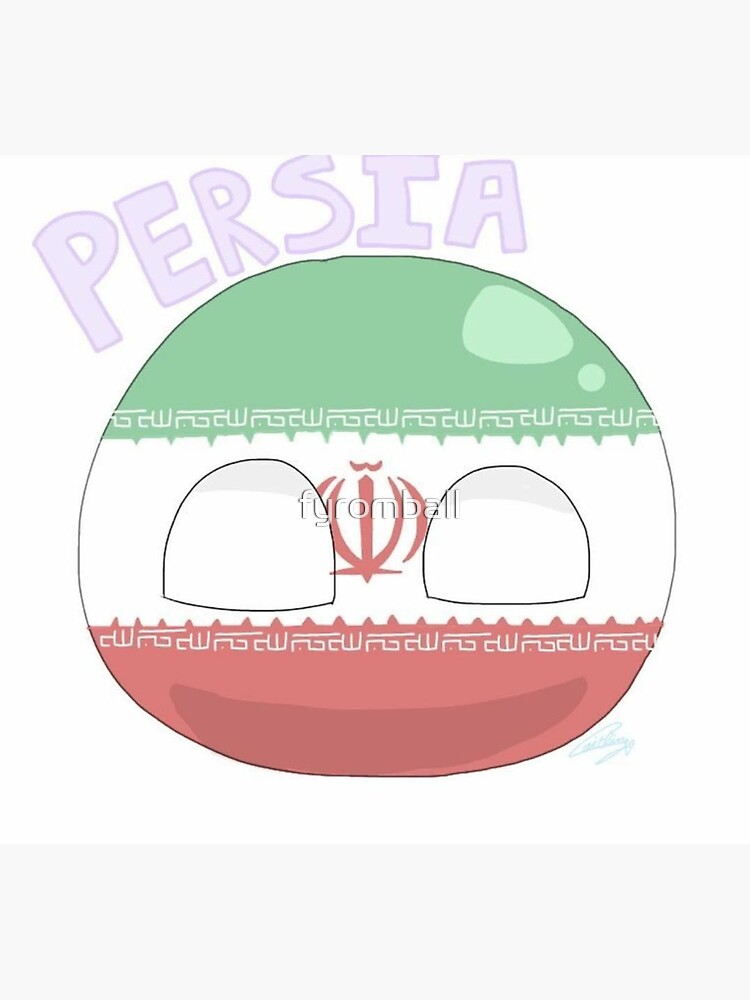 "Perisaball - Iranball" Sticker by fyromball | Redbubble