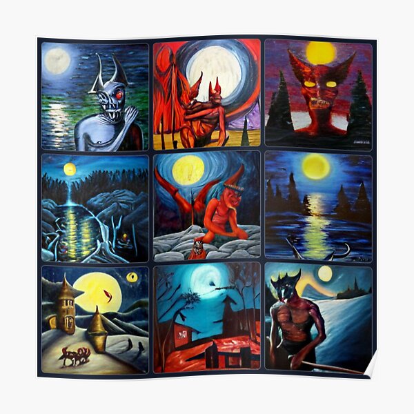 "Devil's Knight Pack" Poster for Sale by CinderPress | Redbubble
